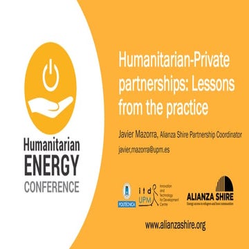 Humanitarian-Private partnerships: Lessons from the practice | PDF