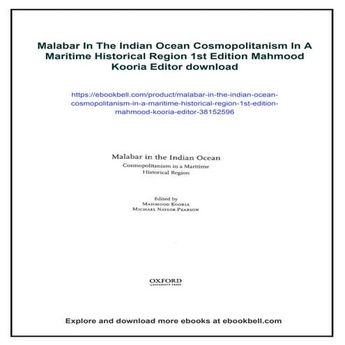 Malabar In The Indian Ocean Cosmopolitanism In A Maritime Historical ...
