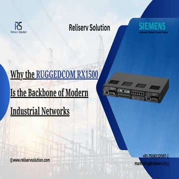 Why the RUGGEDCOM RX1500 Is the Backbone of Modern Industrial Networks ...