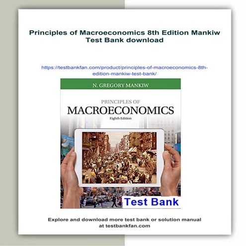 Principles of Macroeconomics 8th Edition Mankiw Test Bank | PDF