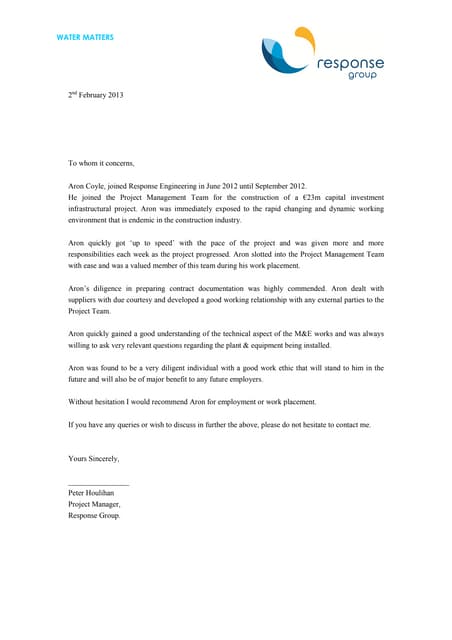 Hsin Chong Construction Group Reference Letter | PDF