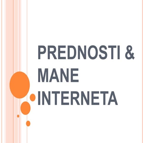 190 prednosti i mane interneta | PPTX