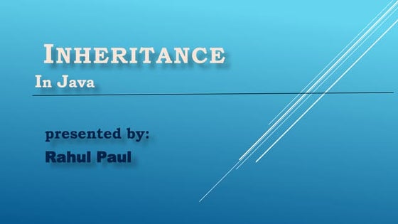 Inheritance In Java Ppt Ppt 7690