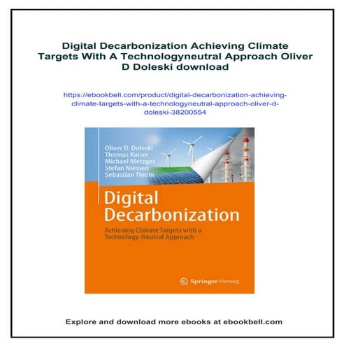 Digital Decarbonization Achieving Climate Targets With A ...