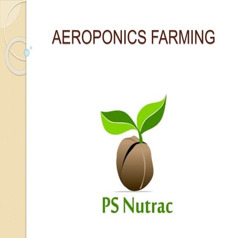 Aeroponic presentation | PPTX