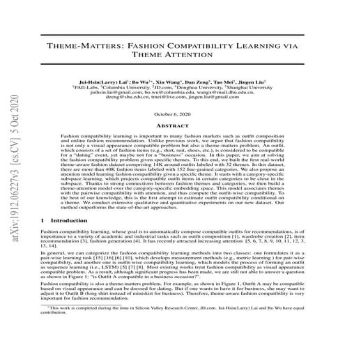 Theme-Matters: Fashion Compatibility Learning via Theme Attention | PDF