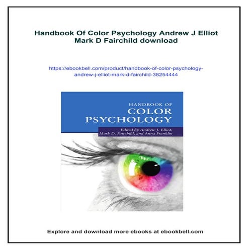 Handbook Of Color Psychology Andrew J Elliot Mark D Fairchild | PDF