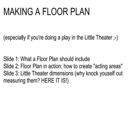 Floor Plan Notes | PPT