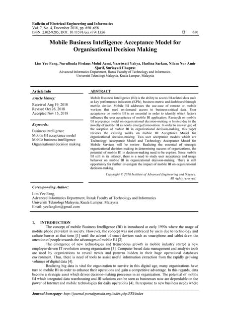 The Futur of Business Intelligence and Knowledge Management at the era of Big Data | PPT