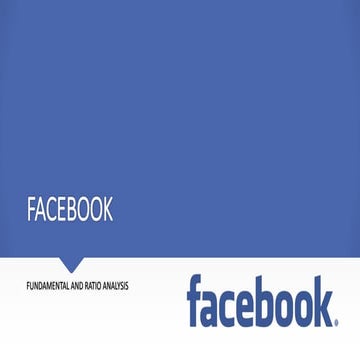 Analysis of facebook business model | PPTX
