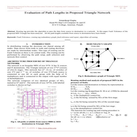 Evaluation of Path Lengths in Proposed Triangle Network | PDF