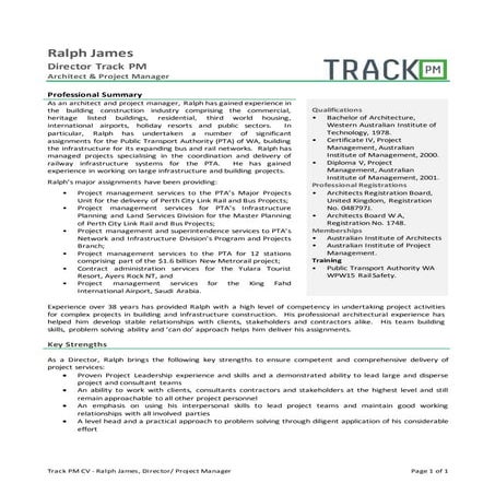 Graham CV June 2015 | DOC