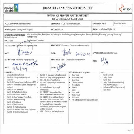 Civil Activities (form, Rebar), Concrete pouring for foundation, paving, pedestal, lean, Masonry ...