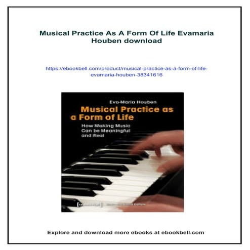 Musical Practice As A Form Of Life Evamaria Houben | PDF