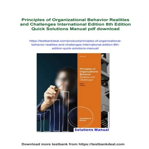 Principles of Organizational Behavior Realities and Challenges ...