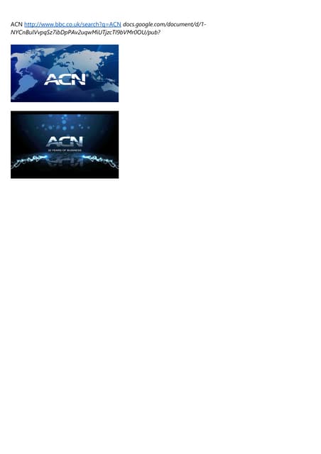 An Introduction to ACN | PDF