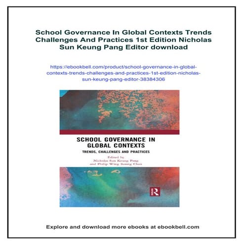 School Governance In Global Contexts Trends Challenges And Practices ...