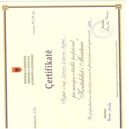 CA Certificate | PDF
