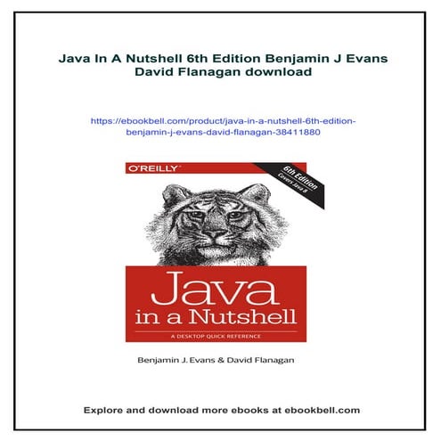 Java In A Nutshell 6th Edition Benjamin J Evans David Flanagan | PDF