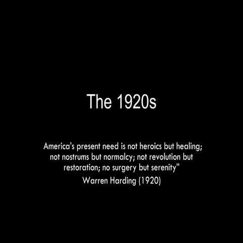 1920s | PPT