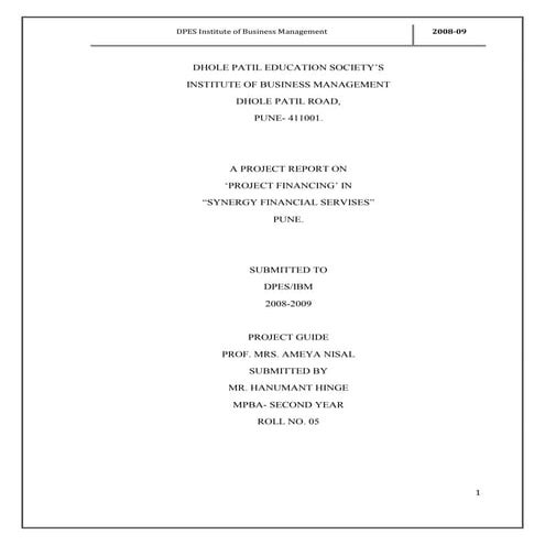 19211378 project-report-on-project-financing- | DOC