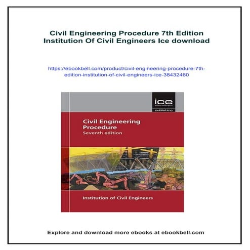 Civil Engineering Procedure 7th Edition Institution Of Civil Engineers ...