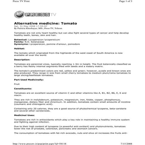 tomato | PDF