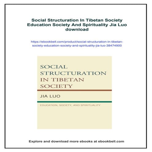 Social Structuration In Tibetan Society Education Society And ...
