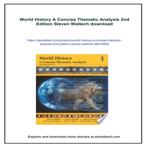 World History A Concise Thematic Analysis 2nd Edition Steven Wallech | PDF