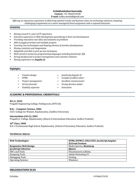 Front-end UI Developer | DOCX