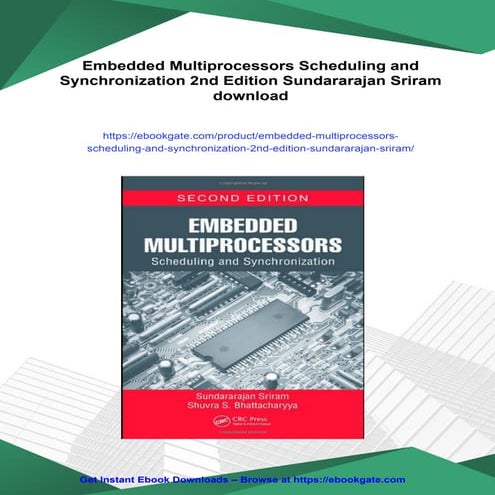 Embedded Multiprocessors Scheduling and Synchronization 2nd Edition Sundararajan Sriram | PDF