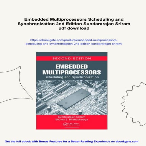Embedded Multiprocessors Scheduling and Synchronization 2nd Edition Sundararajan Sriram | PDF
