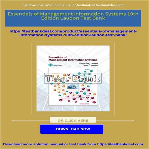 All chapter download Essentials of Management Information Systems 10th ...