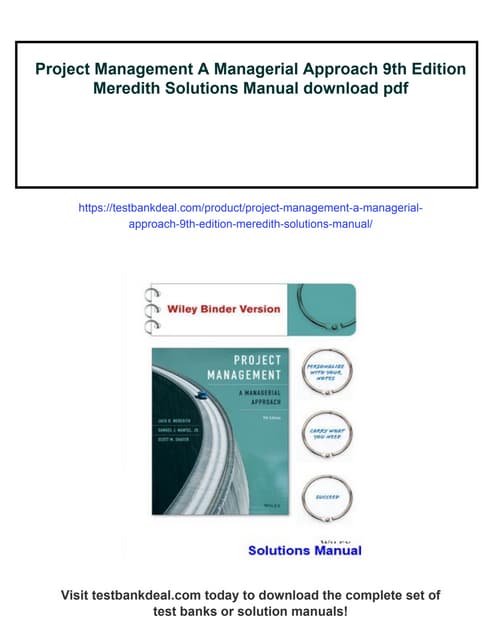 Overview of a Project Book of Work | PPT