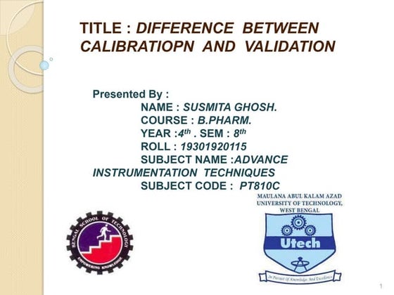 Validation Calibration Qualification Pptx