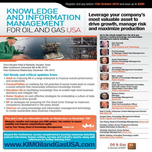 Knowledge & Information Management for Oil & Gas USA | PDF