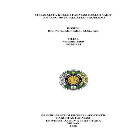 Studi Kasus Drug Related Problems | DOCX