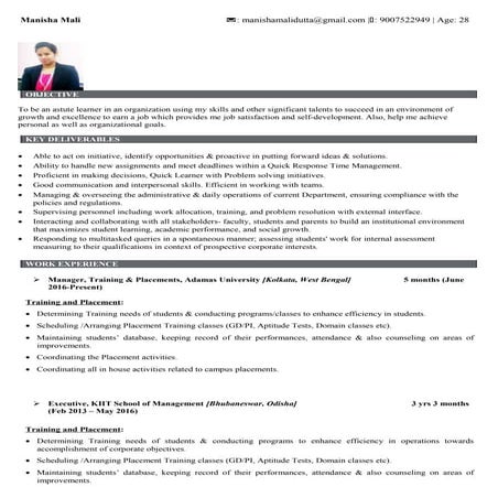 Manisha Mali-Resume | DOC