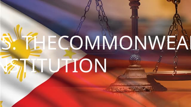 Commonwealth of the Republic of the Philippines | PPTX