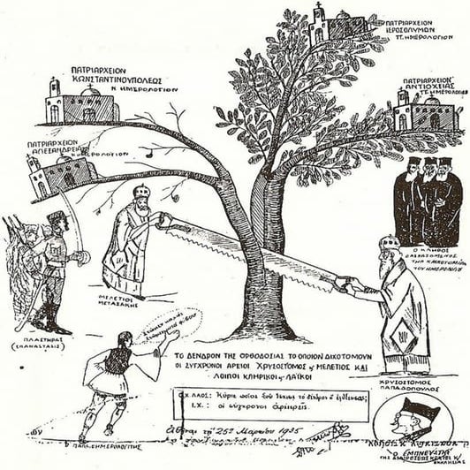 Τὸ 1935 οἱ Γ.Ο.Χ. Ἐδημοσίευσαν Σκέτς που Θεωρεῖ τὸ Πατριαρχεῖον ...