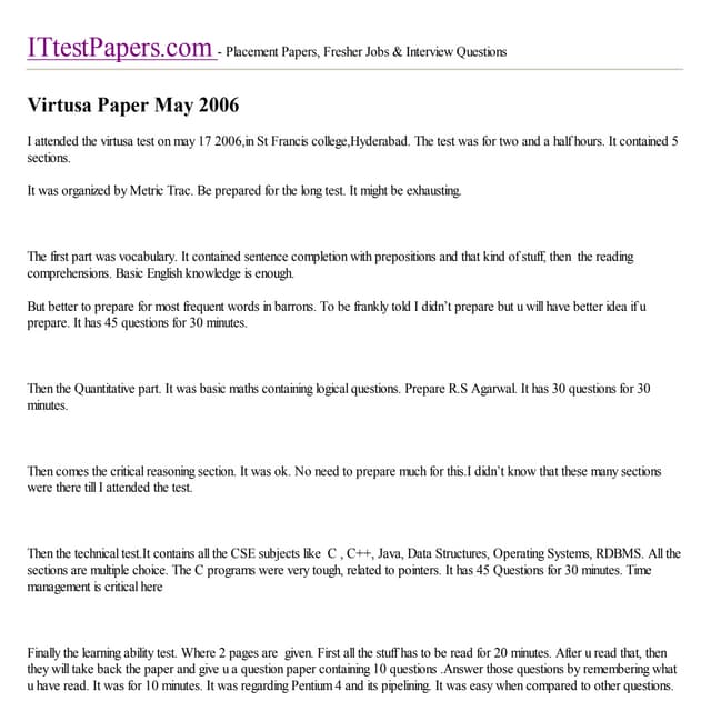 194 virtusa paper may 2006 | PDF