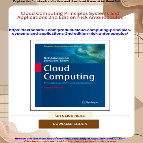 Cloud Computing Principles Systems and Applications 2nd Edition Nick Antonopoulos | PDF