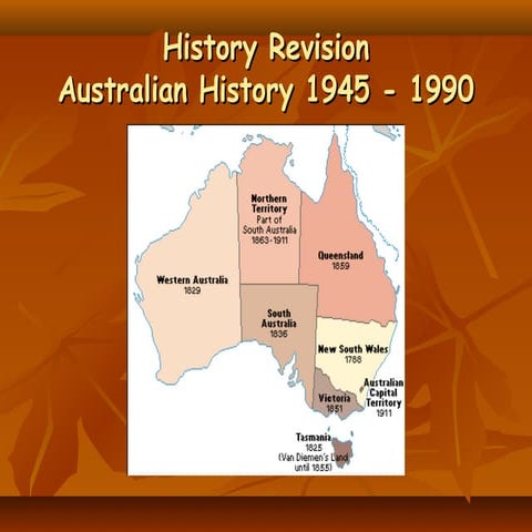 1945 1990 Australia Revision | PPT