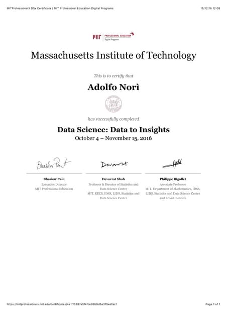 Digital Marketing Institute - Certificate | PPT