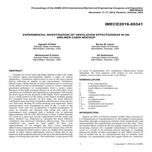 Aircraft Ventilation System Design Challenges | PDF