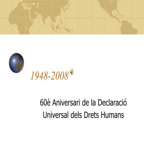 Els Drets Humans 1948 2008 | PPT