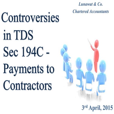 TDS on Payment to Contractors | PPTX