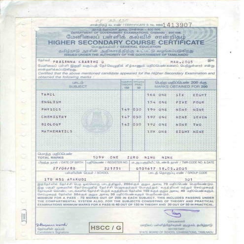 Mark Sheet-12th | PDF