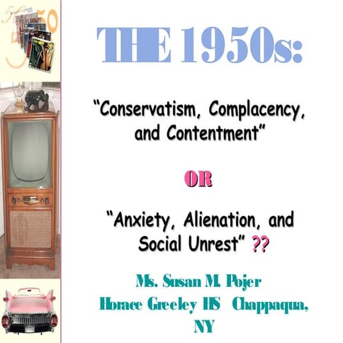 1950s American Culture | PPT