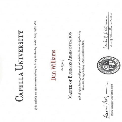 Capella Diploma | PDF